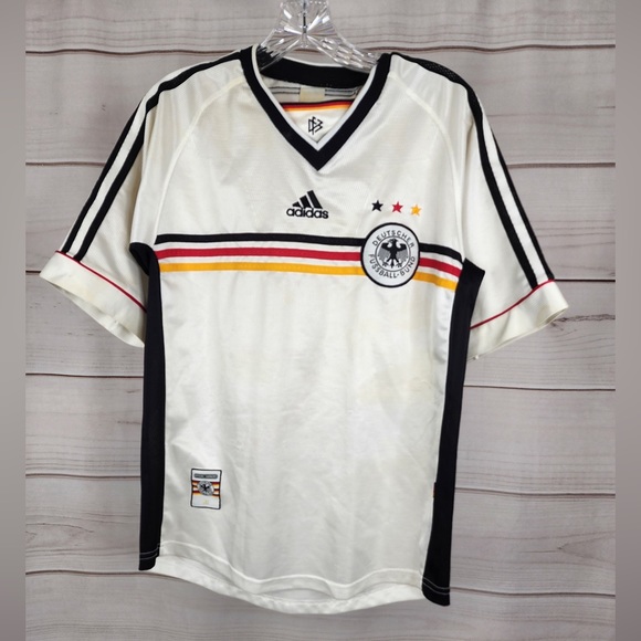 adidas | Shirts | Rare Vintage Adidas Germany 998 Home Soccer Jersey ...